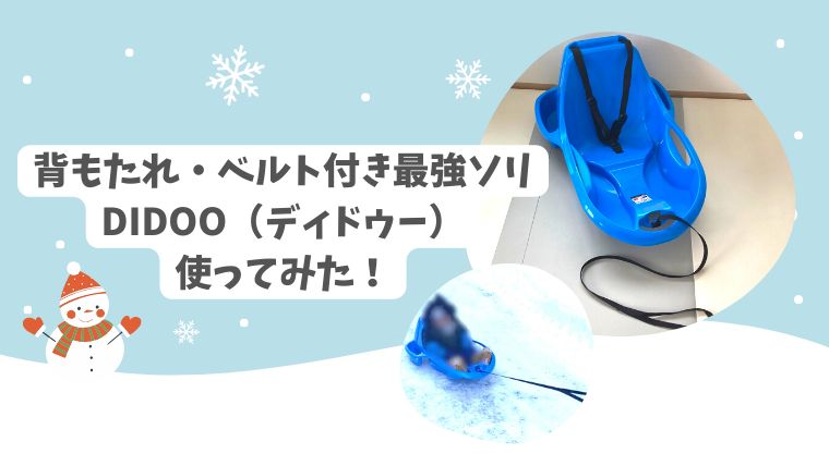 【背もたれ・ベルト付き】冬のソリは「ディドゥー」が最強！【DIDOO】 | kinobocco -キノボッコ-